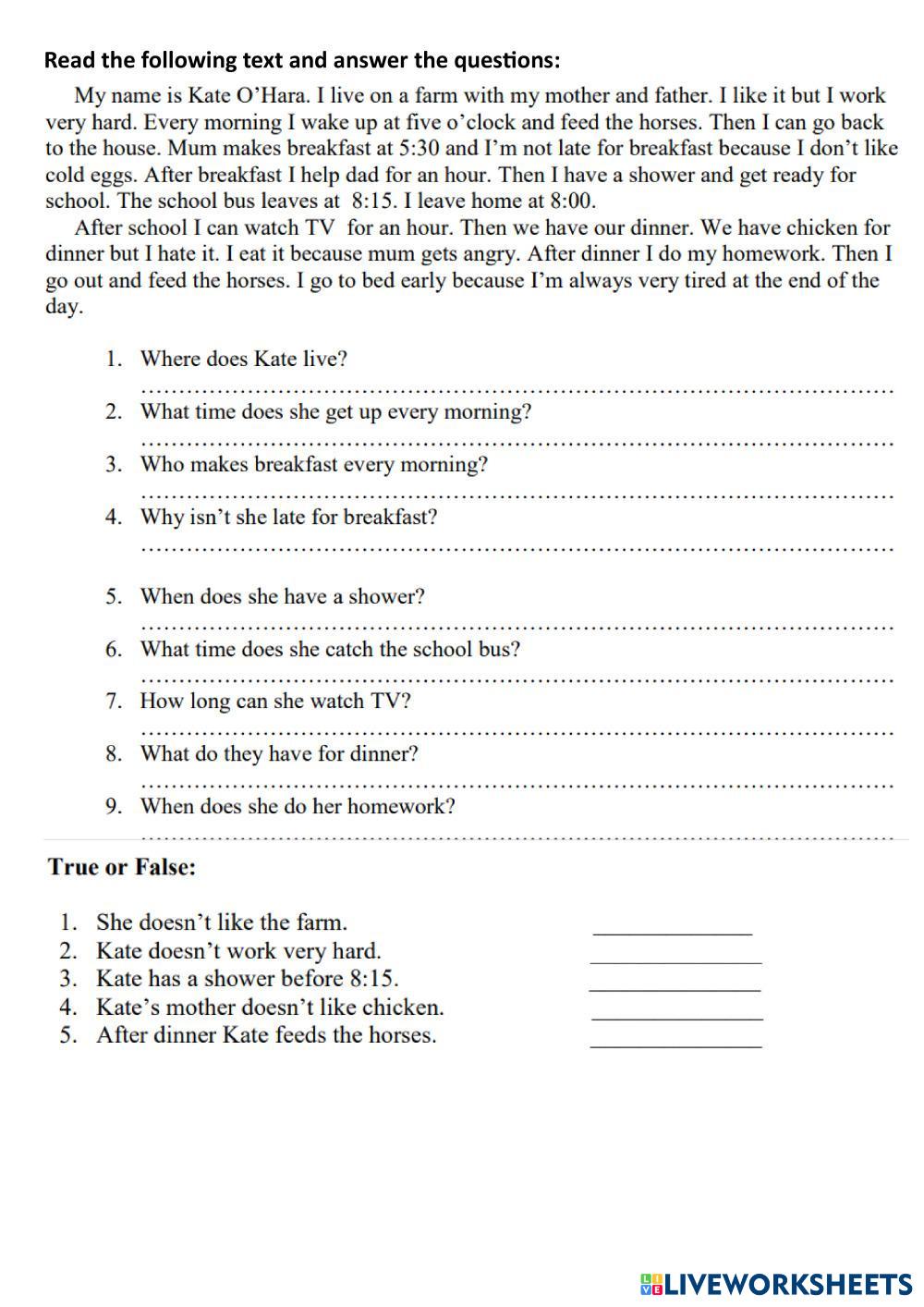 Present simple … | Free Interactive Worksheets | 7220166