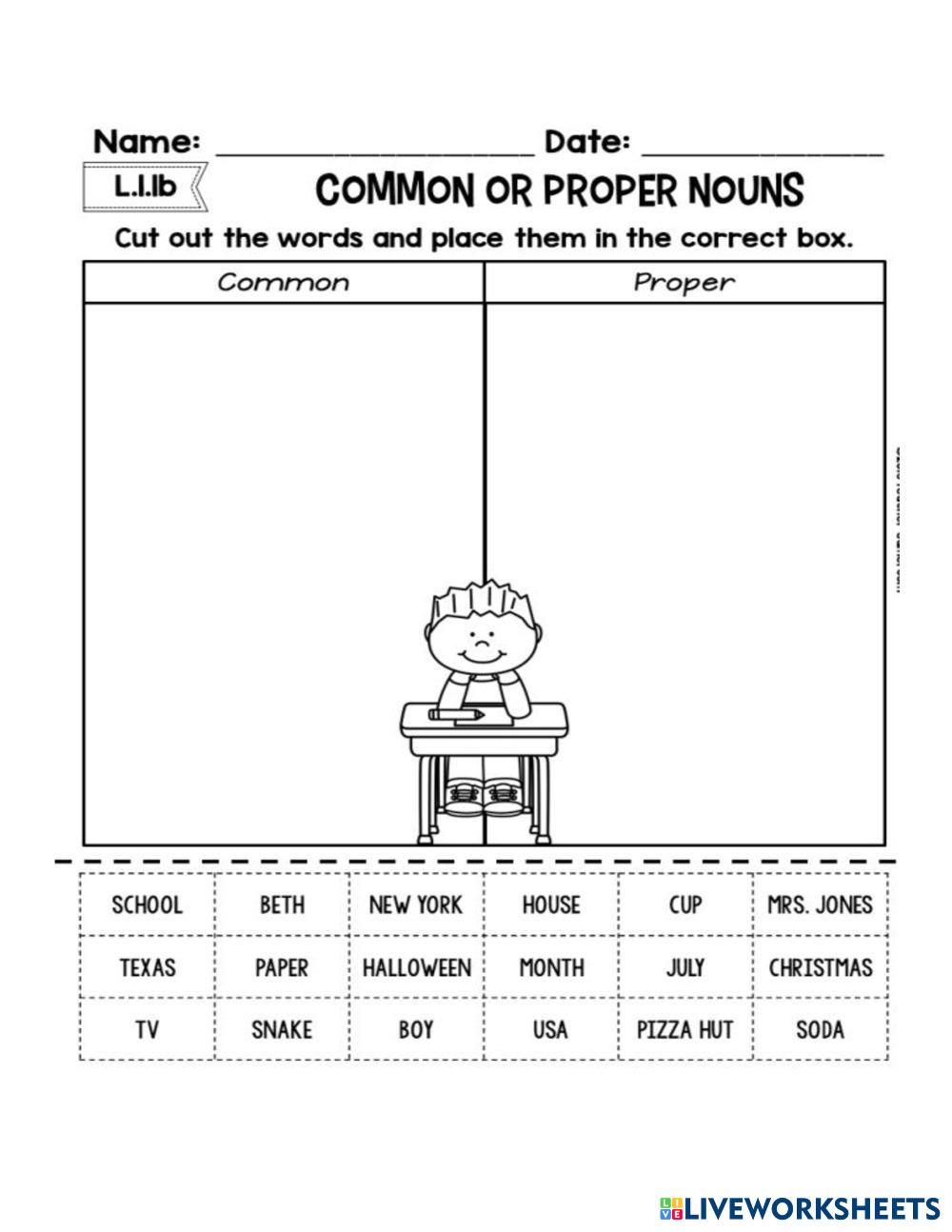 Common and prop… | Free Interactive Worksheets | 7220271