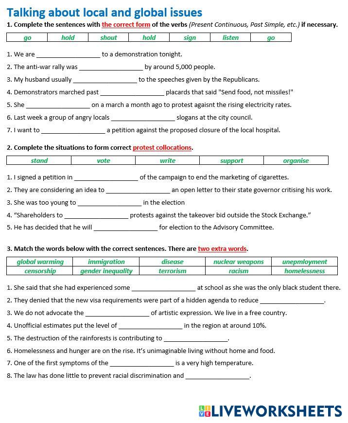 Local and globa… | Free Interactive Worksheets | 7221565