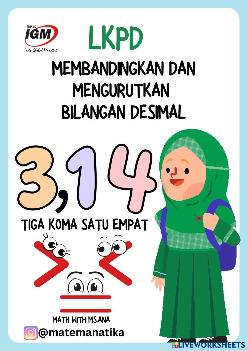 MEMBANDINGKAN D… | Free Interactive Worksheets | 7222462