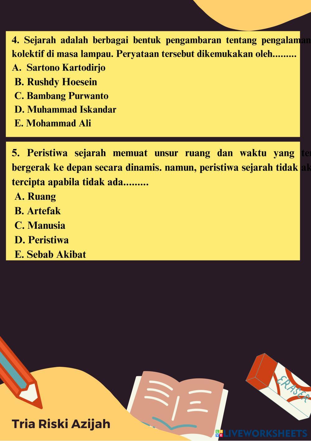 Sejara Indonesia | Live Worksheets