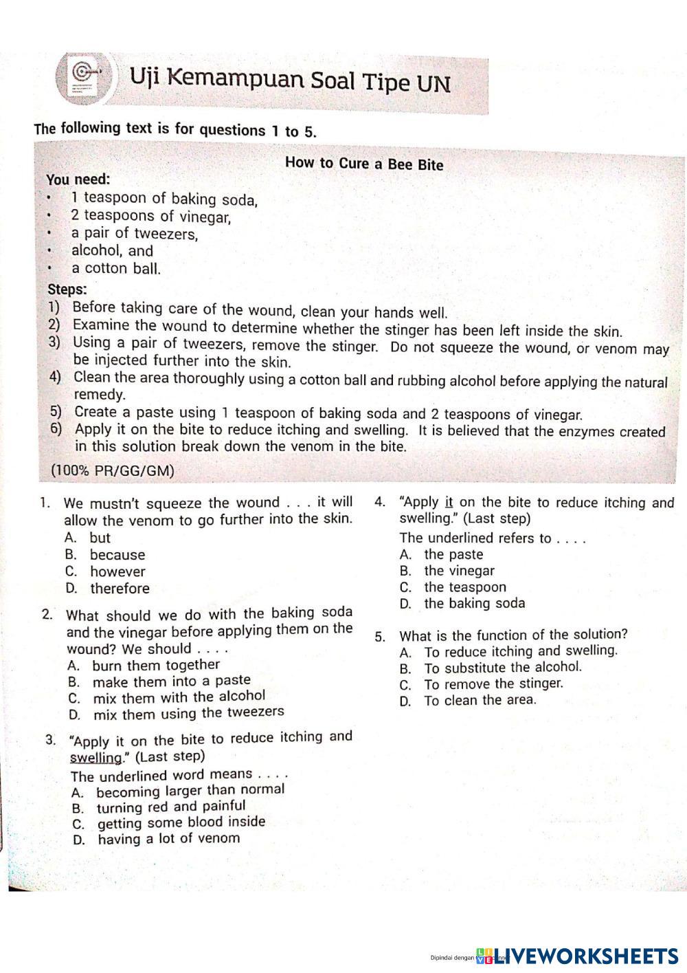 7224216 | Procedure Text Exercise | ika | LiveWorksheets