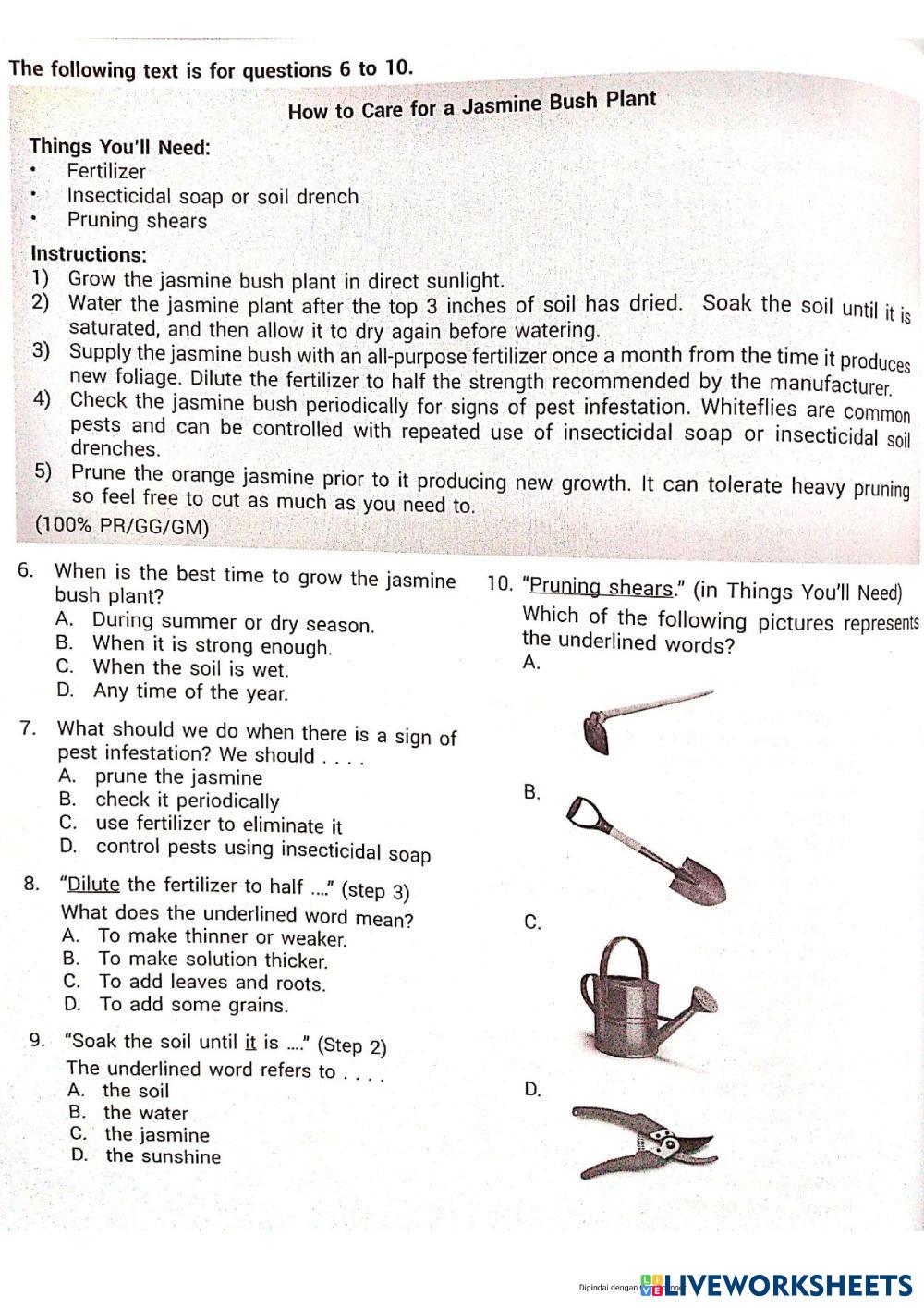 7224216 | Procedure Text Exercise | ika | LiveWorksheets