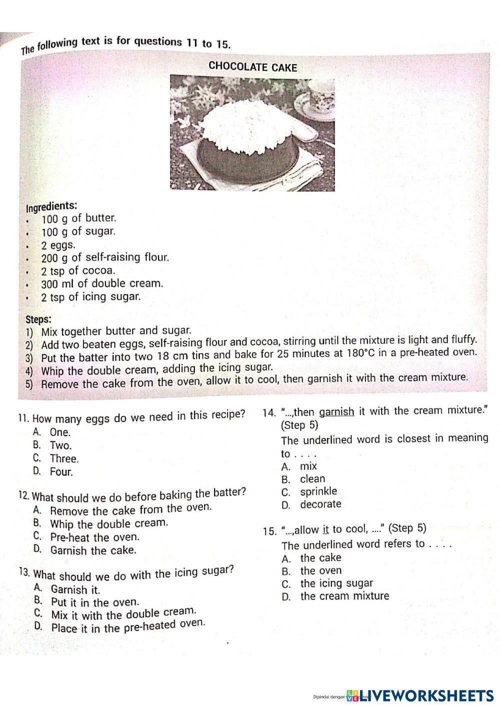 7224216 | Procedure Text Exercise | ika | LiveWorksheets