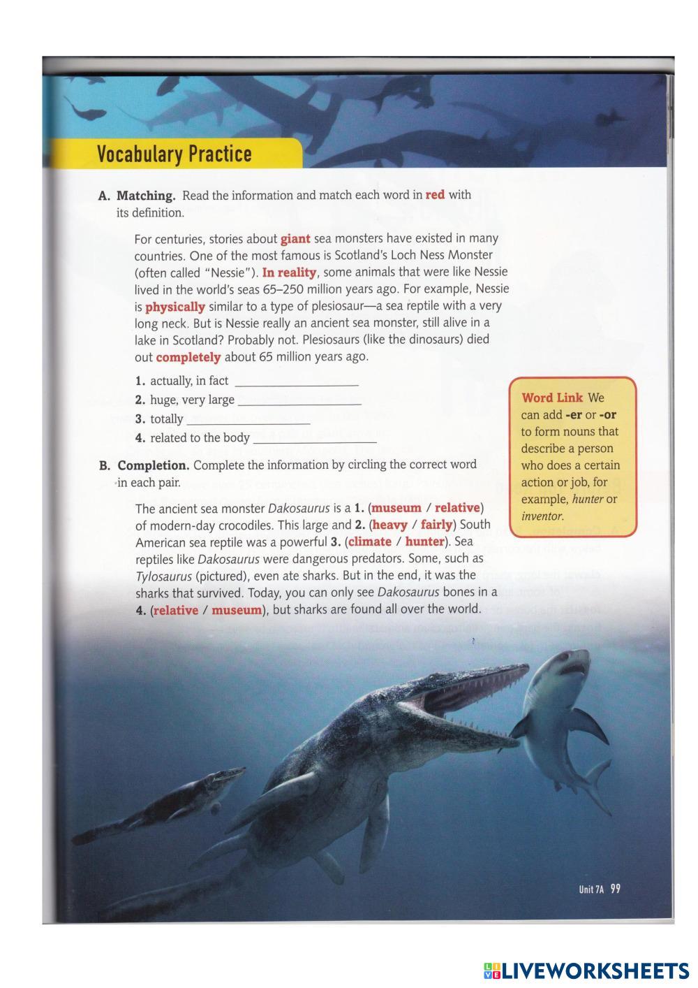 Reading 7A | Live Worksheets