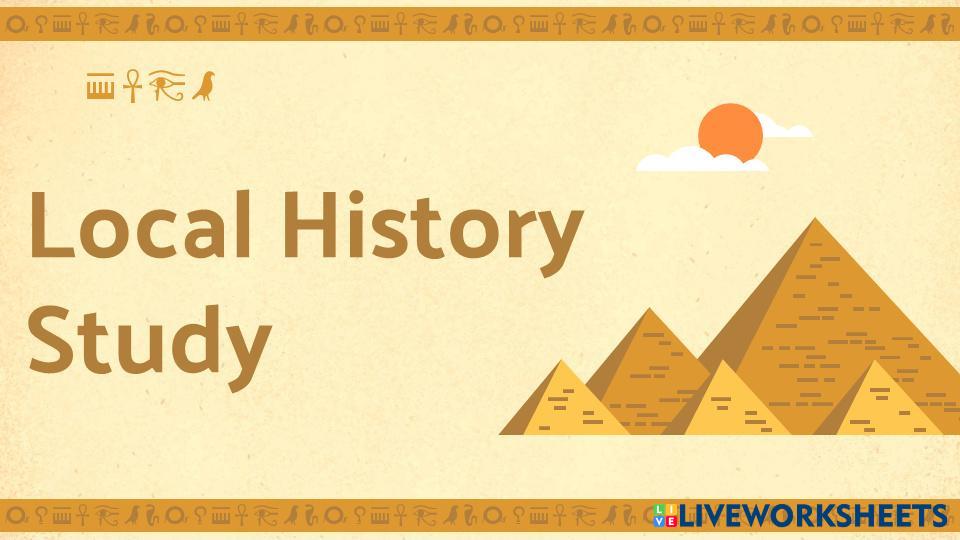 Local History Study | Live Worksheets