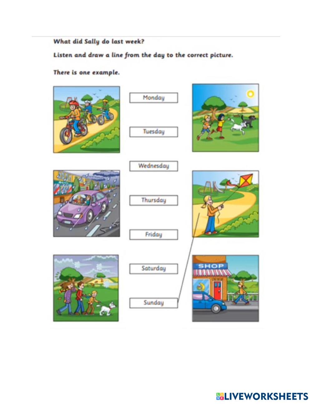 3° Grade Listening part 2 | Live Worksheets