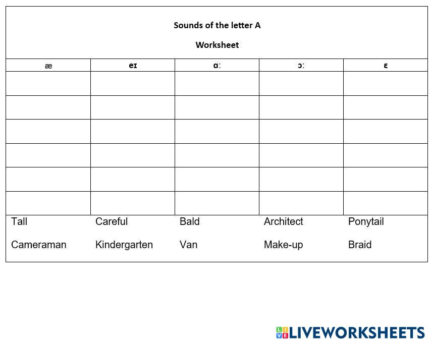 Sounds of the letter A 1117 | VikaM4859 | Live