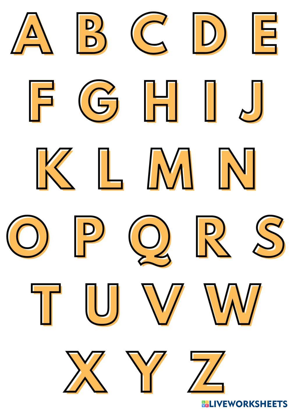 Alphabet | Live Worksheets