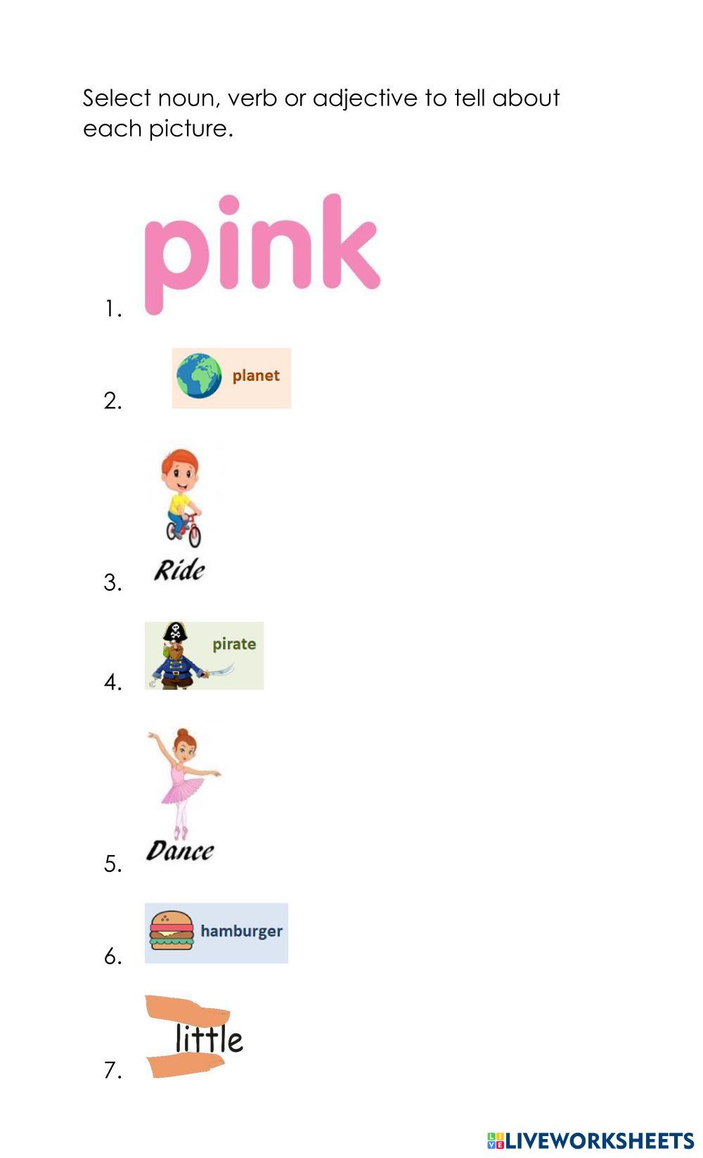 ADJECTIVES | Free Interactive Worksheets | 7232508