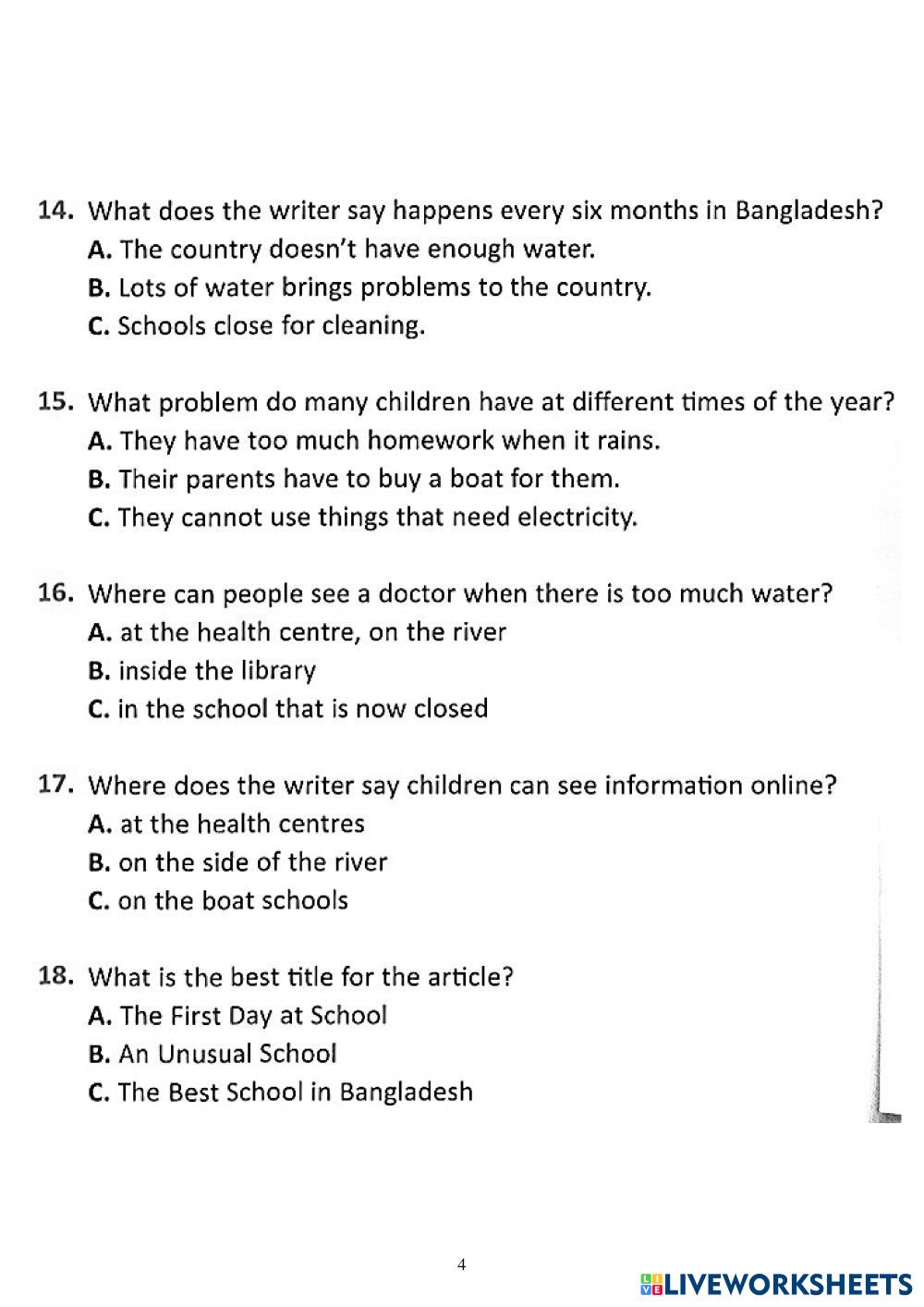 Foreign Teacher_S6_WEEK 11_U4_VOCAB 1 | Live Worksheets