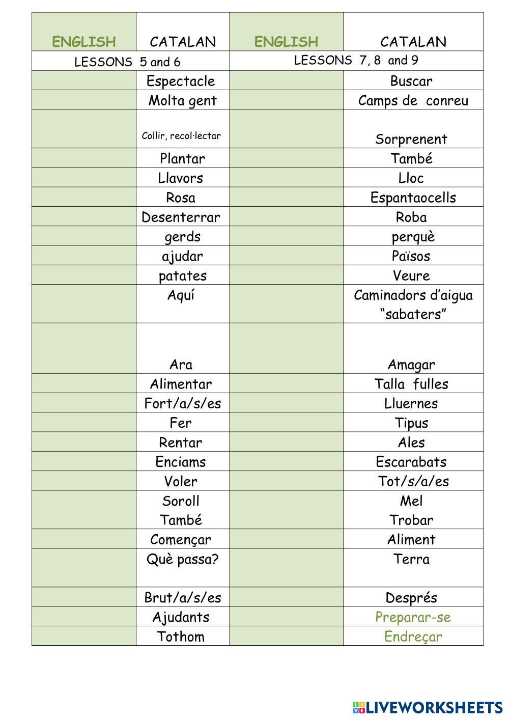 7235395 | VOCABULARY UNIT 6 AMAZING ROOFTOPS 5