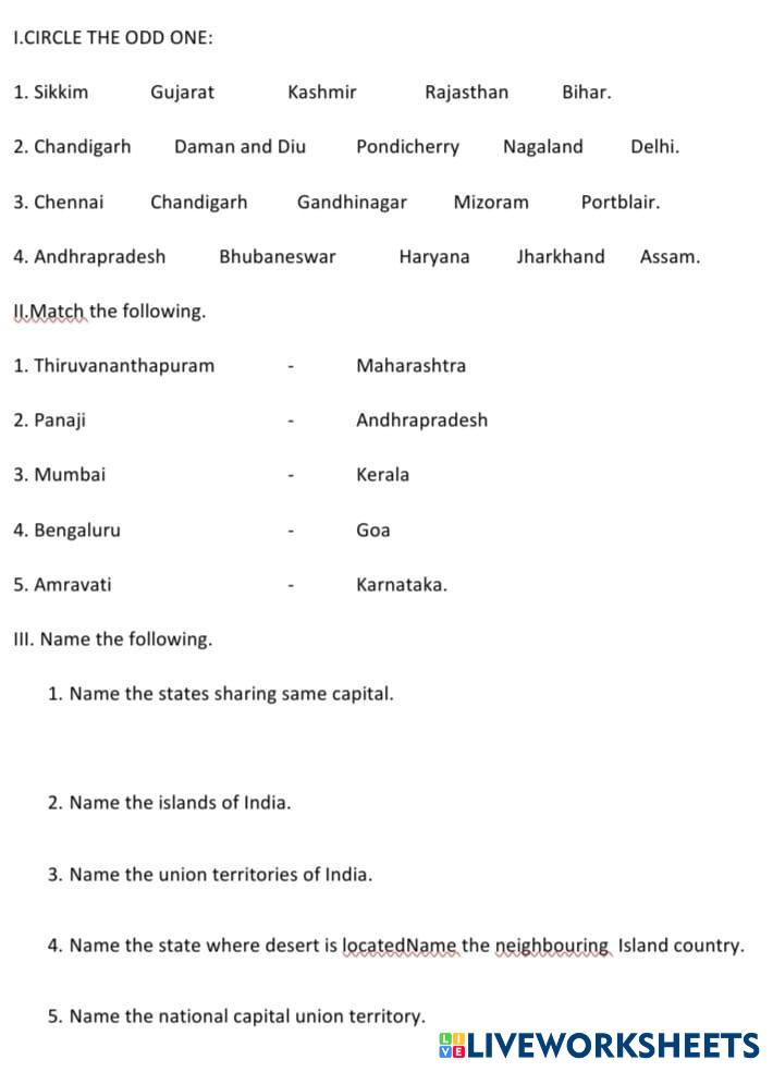 Our country Ind… | Free Interactive Worksheets | 7235873