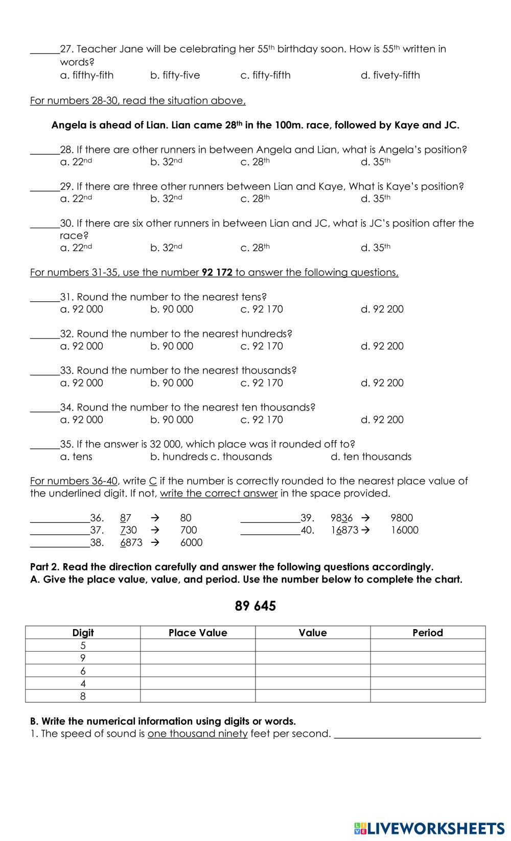 Math 3 1st Quarter Exam 7236428 | Dani Santelices | Live