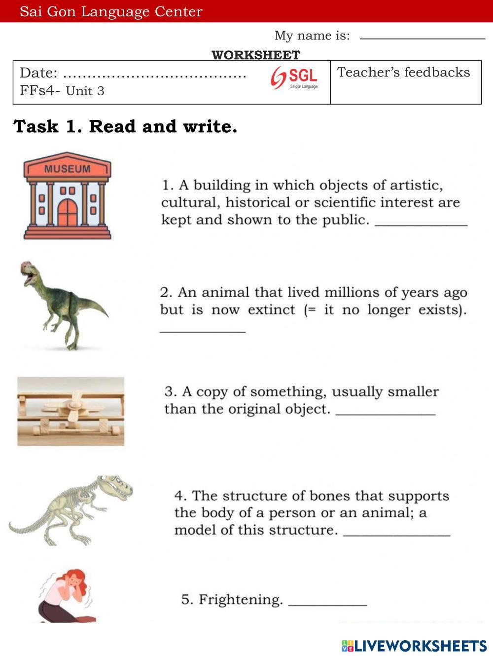 7236438 | FFs 4 unit 3 | ngocgiang | LiveWorksheets