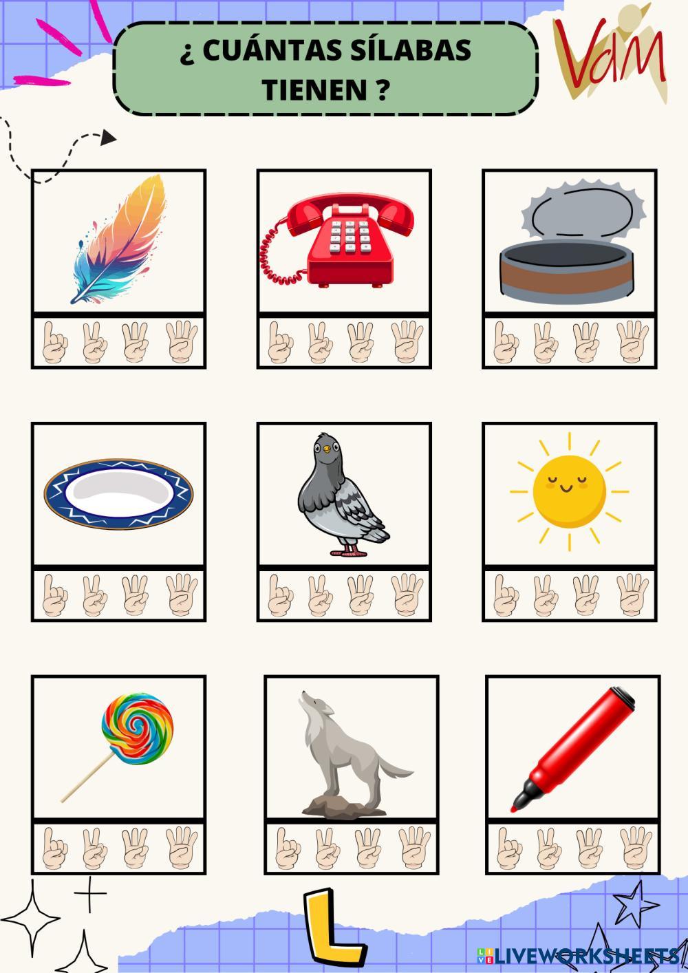 PALABRAS CON LA L | Live Worksheets