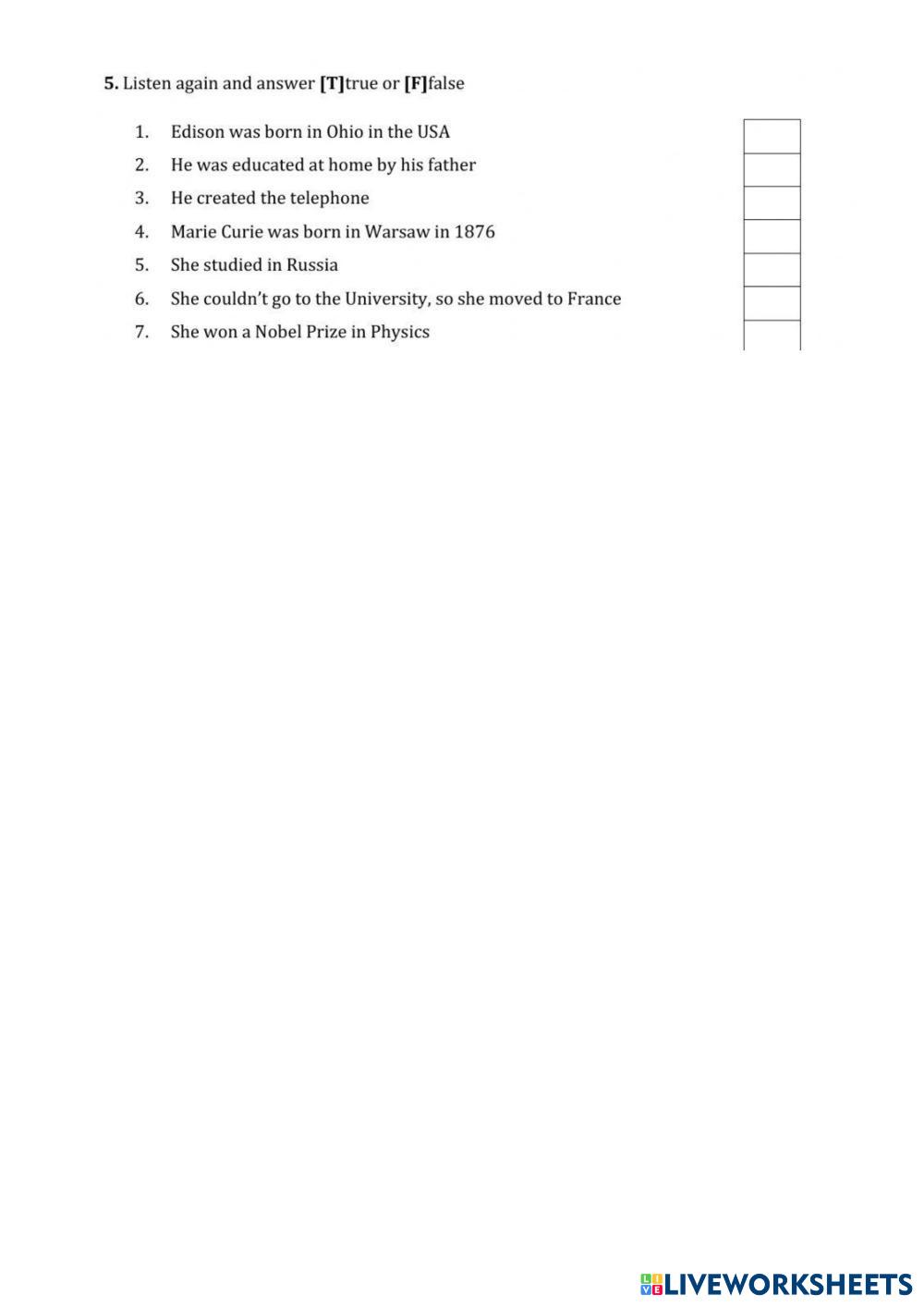 outstanding peo… | Free Interactive Worksheets | 7237377