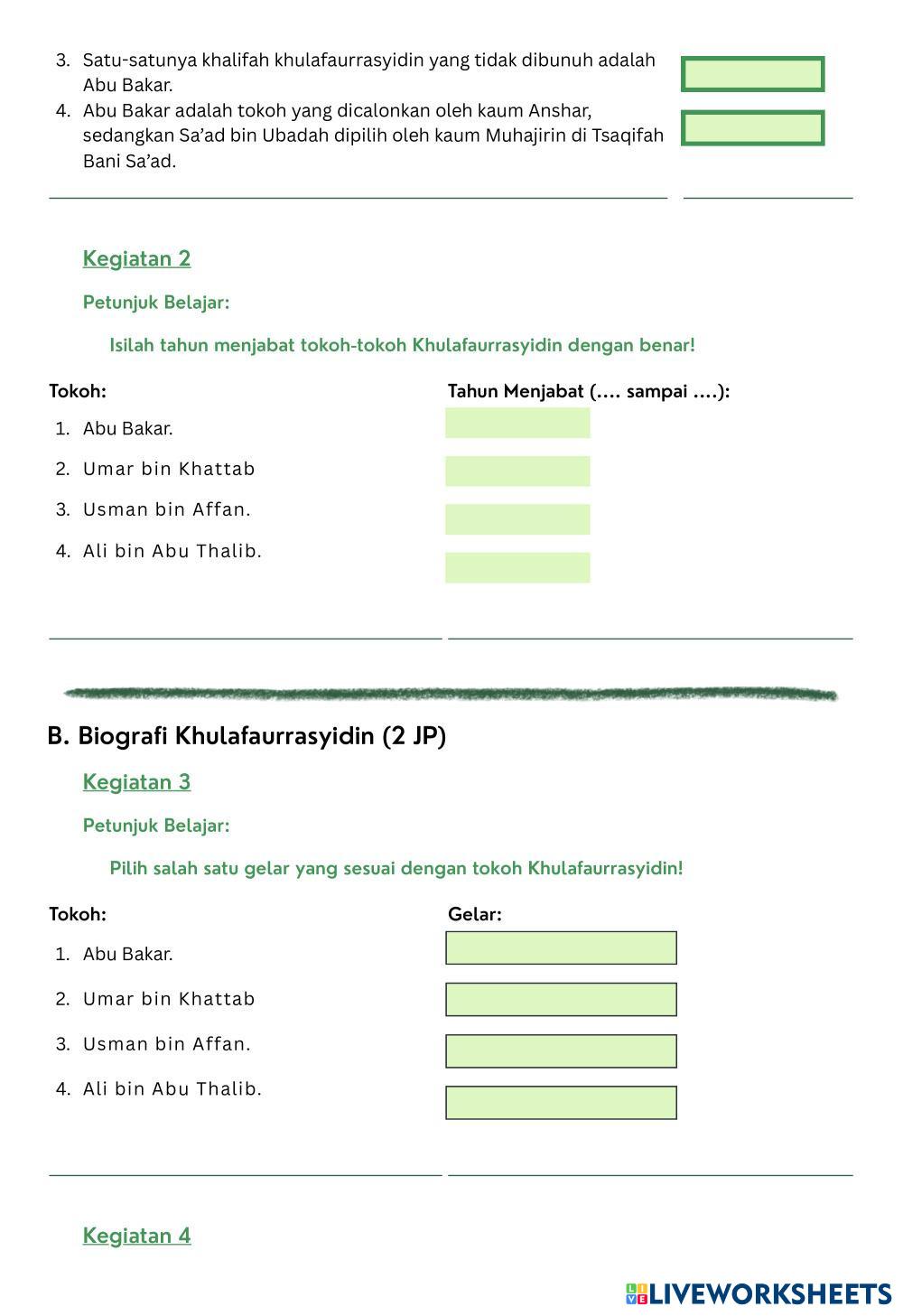 LKPD SKI KELAS … | Free Interactive Worksheets | 7237778