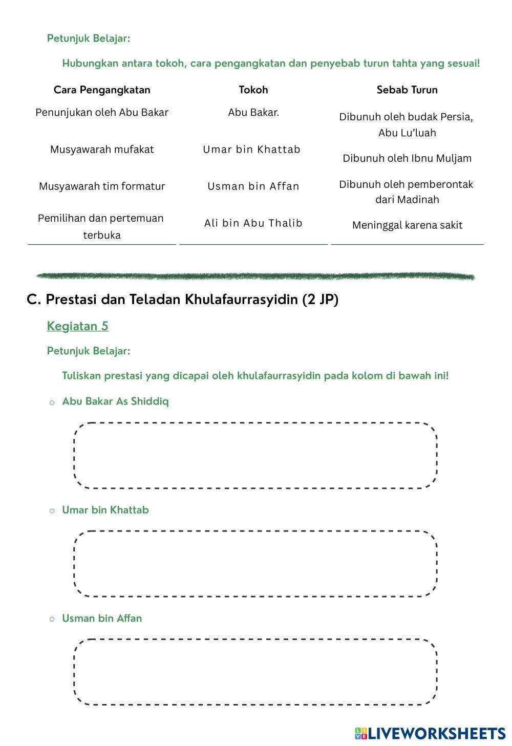 LKPD SKI KELAS … | Free Interactive Worksheets | 7237778