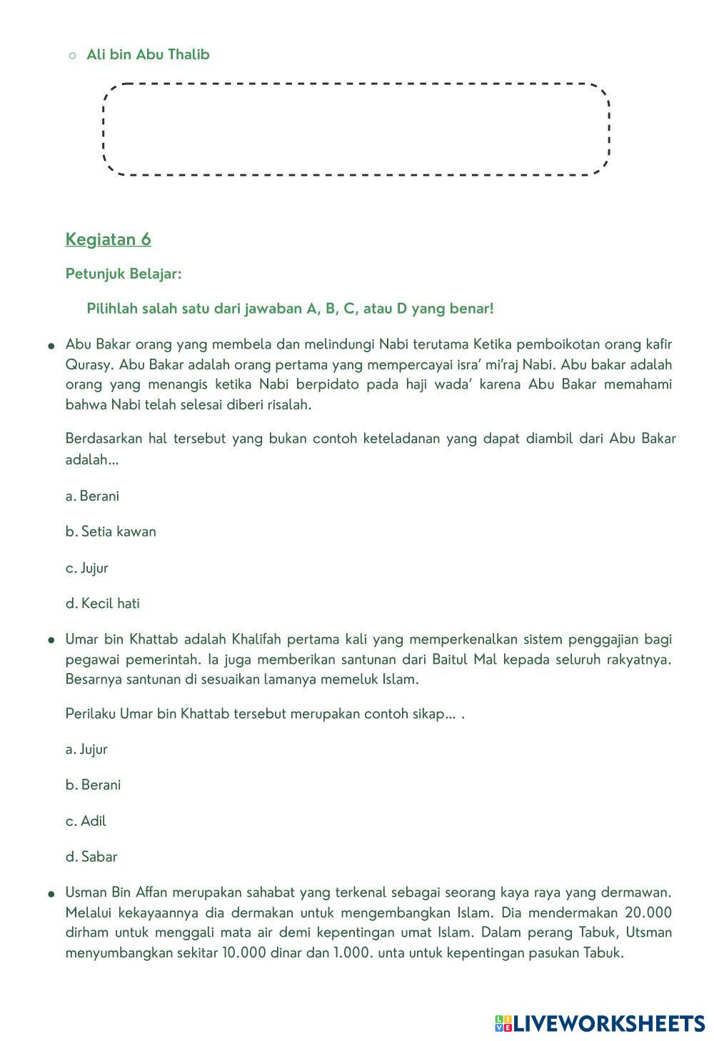 LKPD SKI KELAS … | Free Interactive Worksheets | 7237778