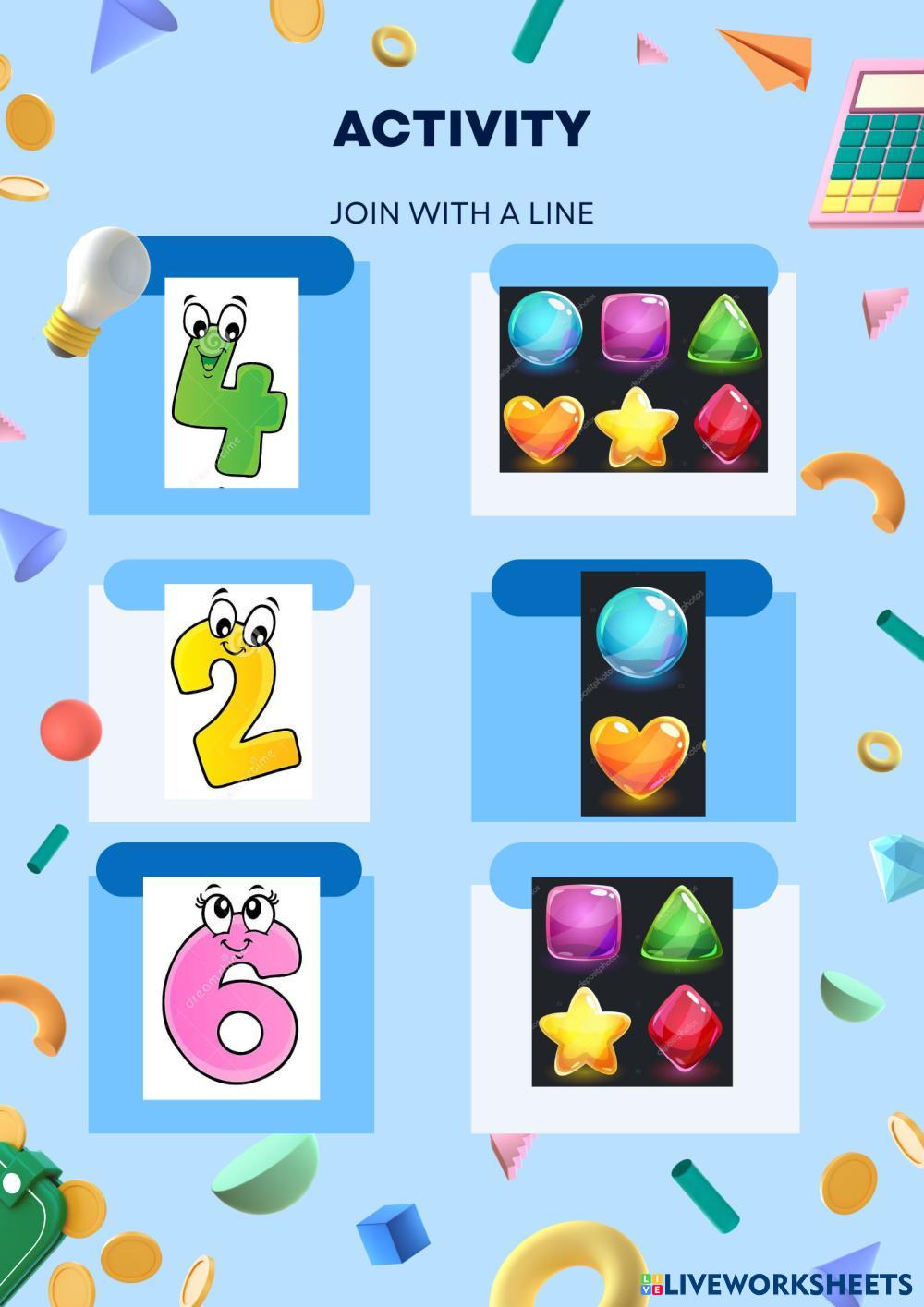 Match the numbers! | Live Worksheets