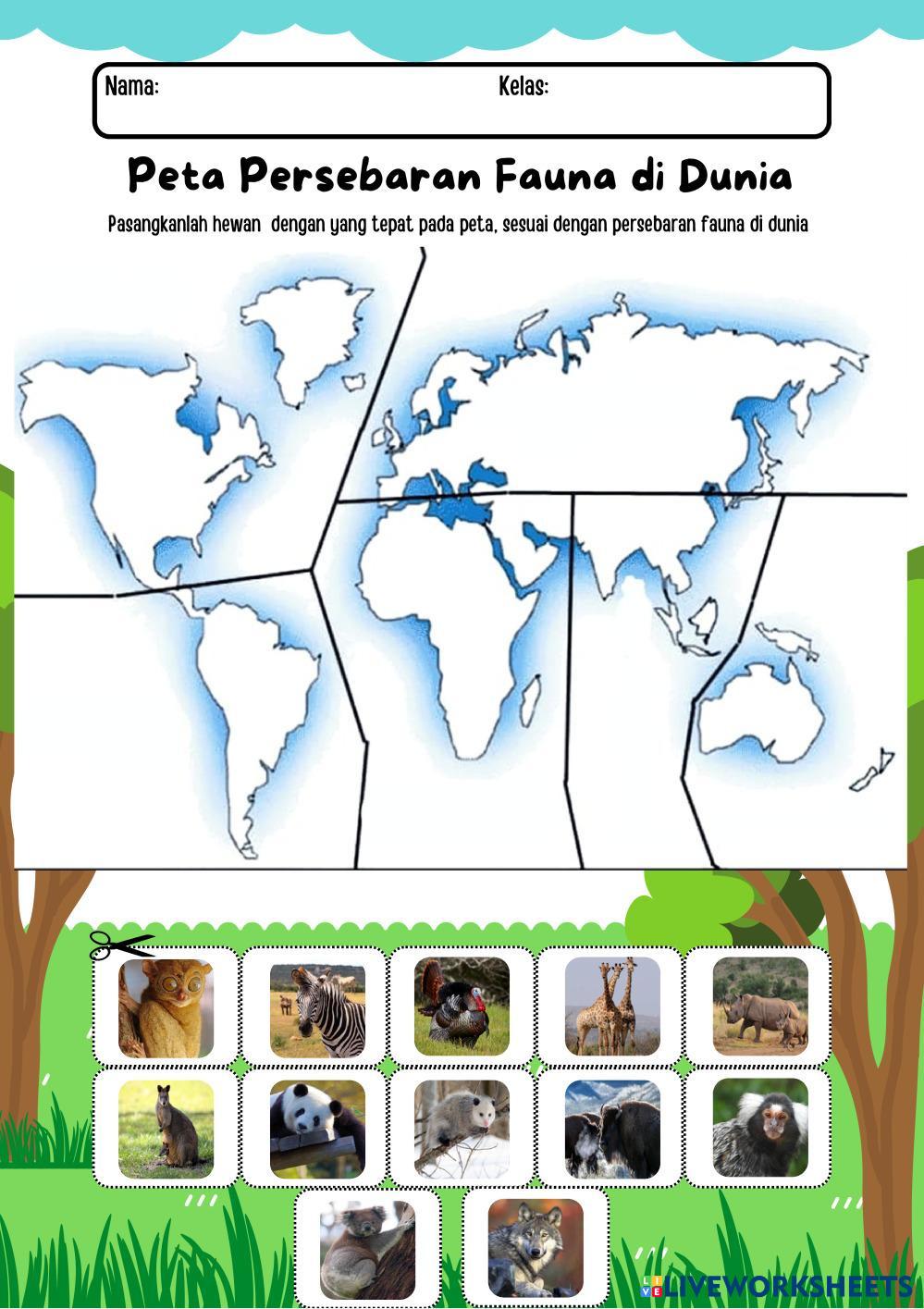 Peta Persebaran… | Free Interactive Worksheets | 7237597