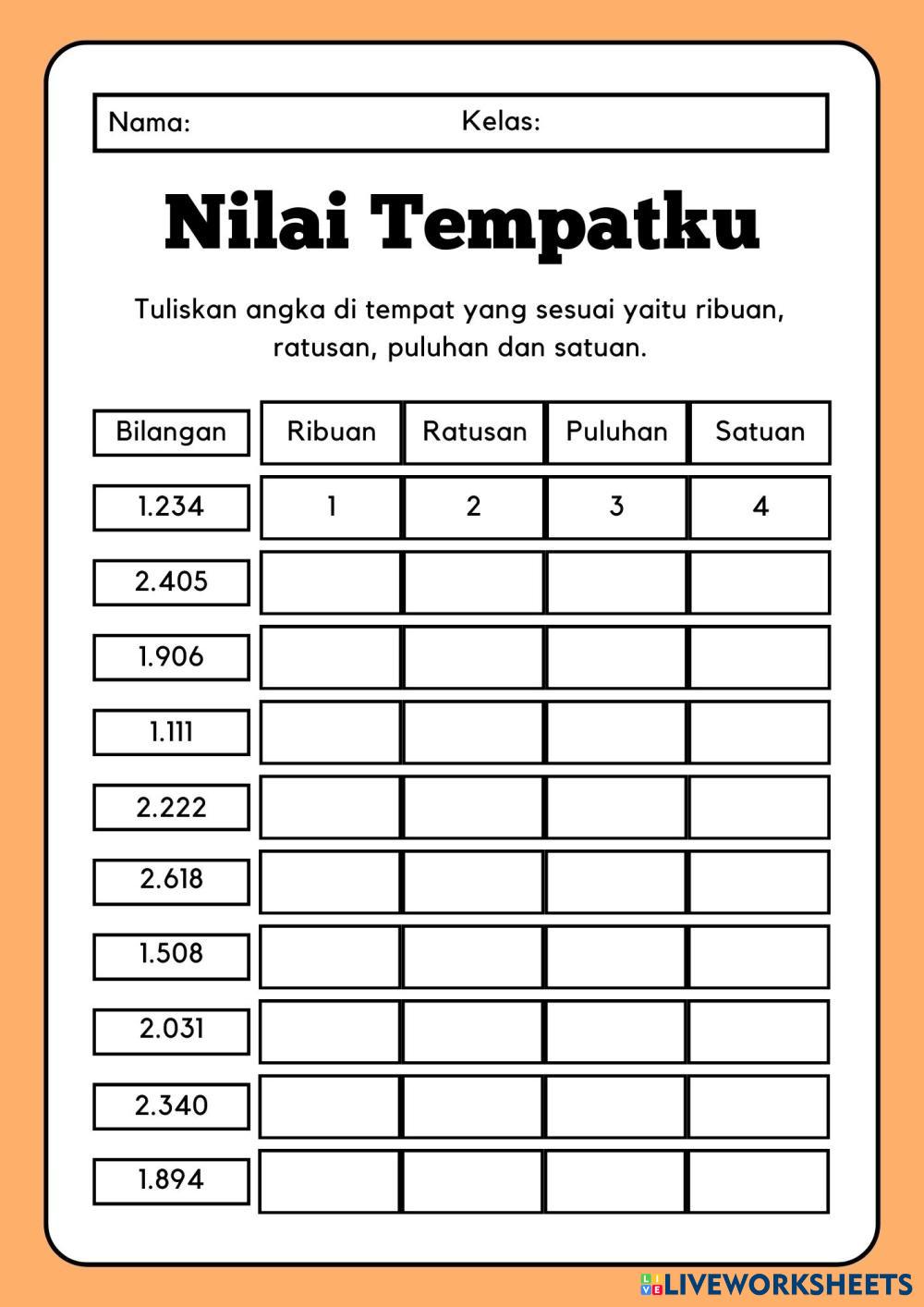 Bermain dengan Nilai Tempat | Wahyudi UKSW | Live