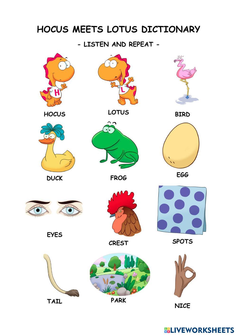 7239424 | HOCUS MEETS LOTUS DICTIONARY | haizea huarte