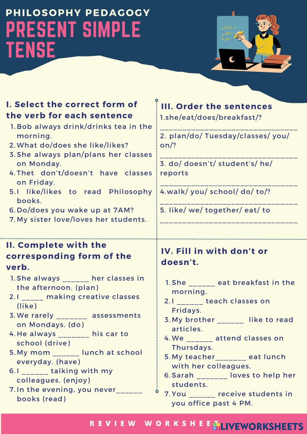 7241933 | Present Simple Tense | Maria Francisca Reveco