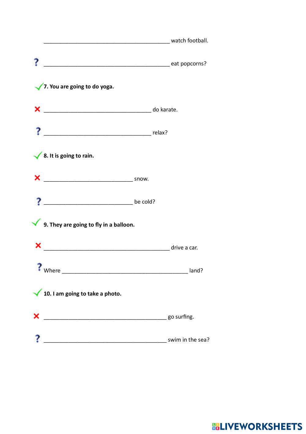 FUTURE GRAMMAR … | Free Interactive Worksheets | 7242977