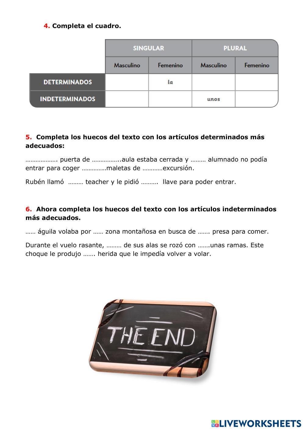 LOS DETERMINANT… | Free Interactive Worksheets | 7244001