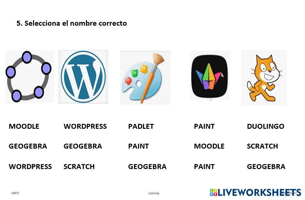 PROGRAMAS | Live Worksheets