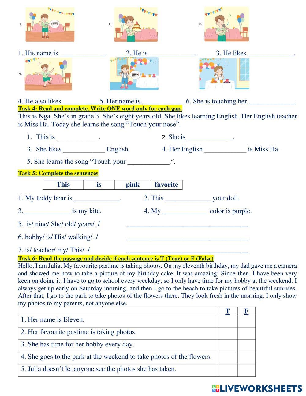 G3-REVIEW 1 (UN… | Free Interactive Worksheets | 7246566