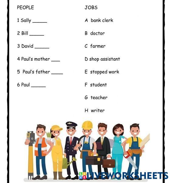 Jobs Listening | Free Interactive Worksheets | 7247783