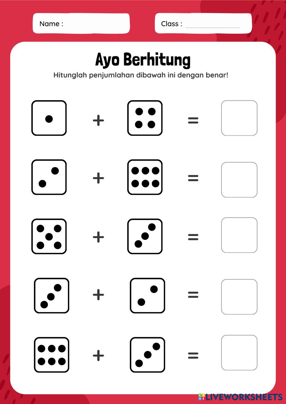 Ayo Berhitung | Live Worksheets
