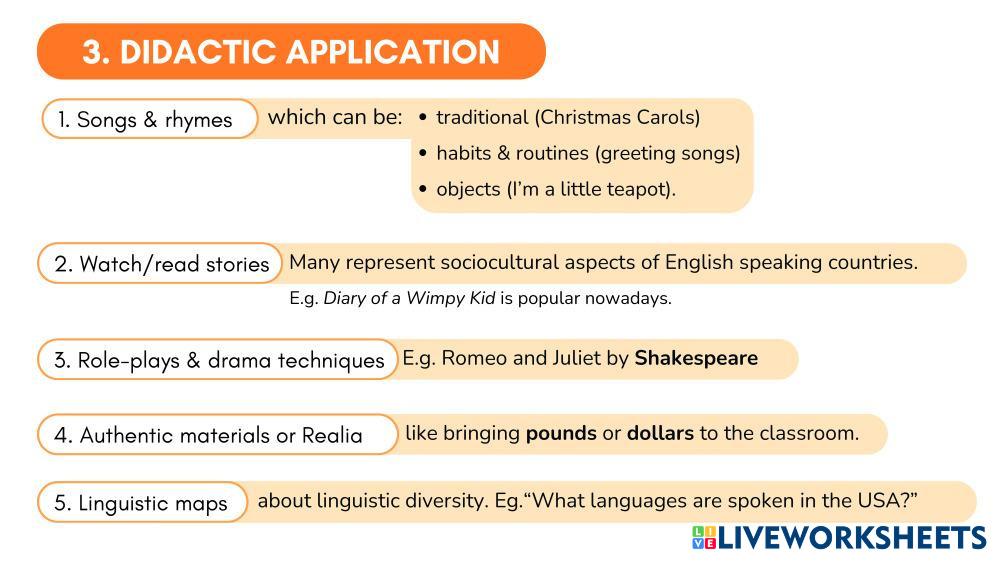 T4- 3. Didactic applications | Live Worksheets