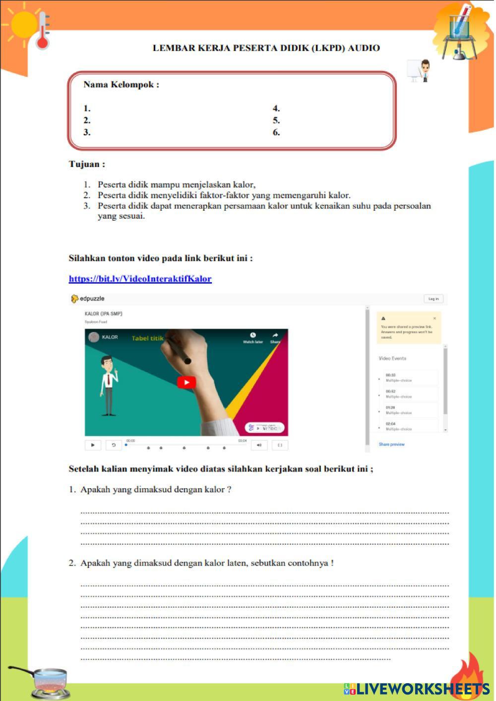 LKPD Audio | Live Worksheets