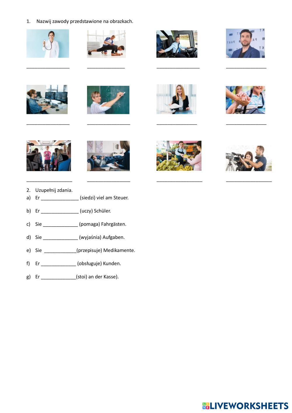 Berufe 7255863 | Ka Sz | Live Worksheets