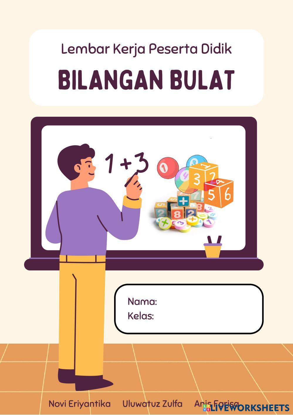 LKPD Bilangan Bulat | Live Worksheets