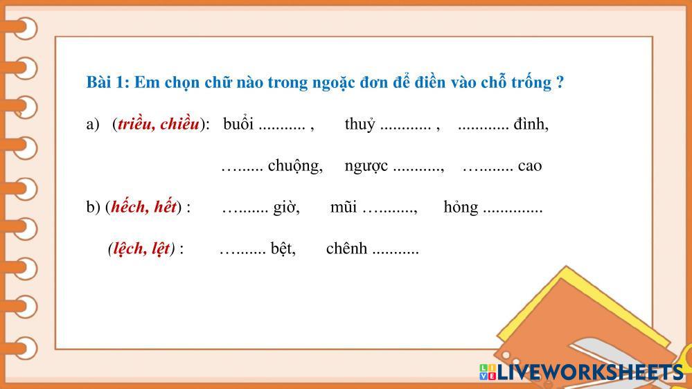 Cta tuần 30 lớp 3 | Live Worksheets