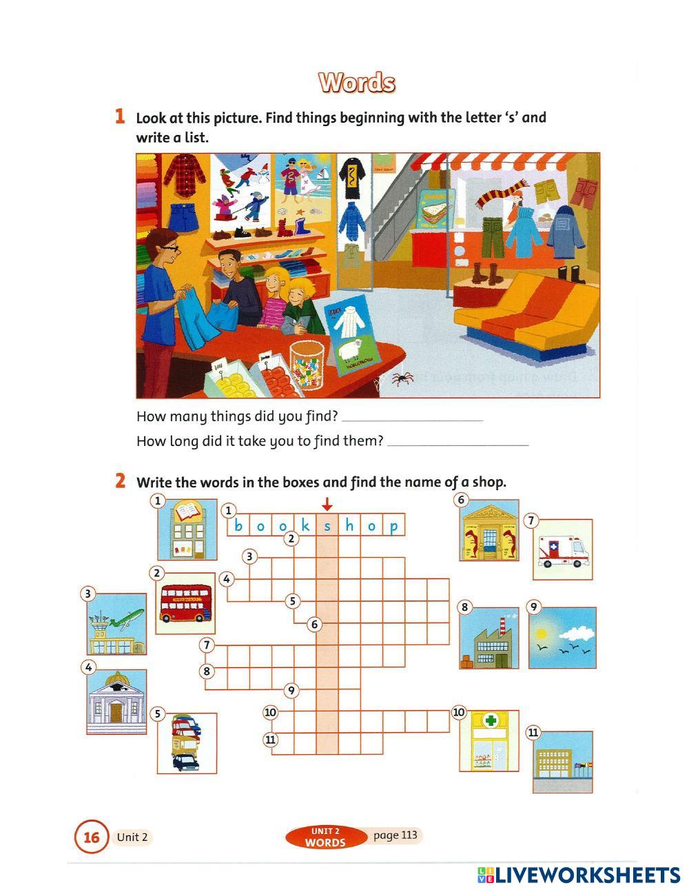 Flyers Unit 2 | Live Worksheets