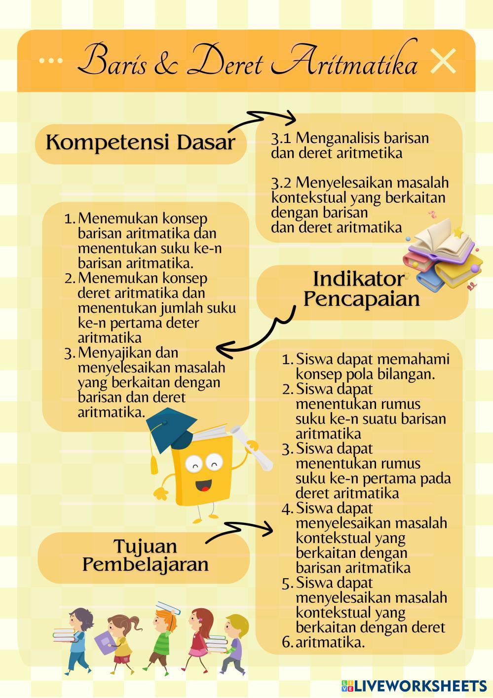 Baris dan Deret Aritmatika | Live Worksheets
