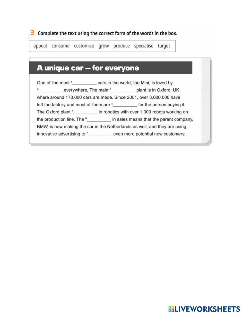 Vocabulary: Global markets: Adjective and noun collocations | Live ...