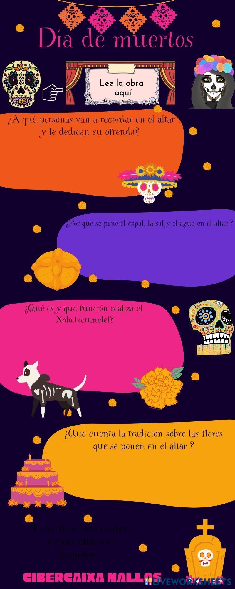Ofrenda Día de … | Free Interactive Worksheets | 7268104