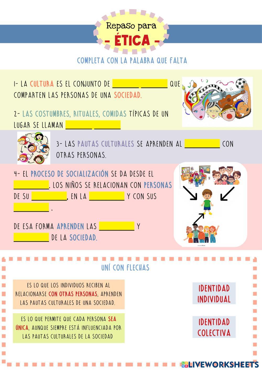 Repaso ÉTICA | Live Worksheets