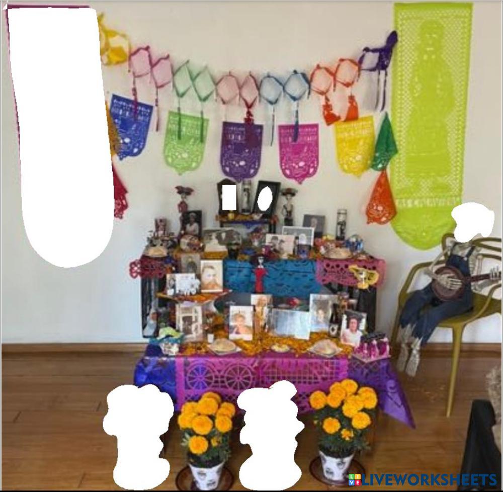 Ofrenda de Día de Muertos | Live Worksheets