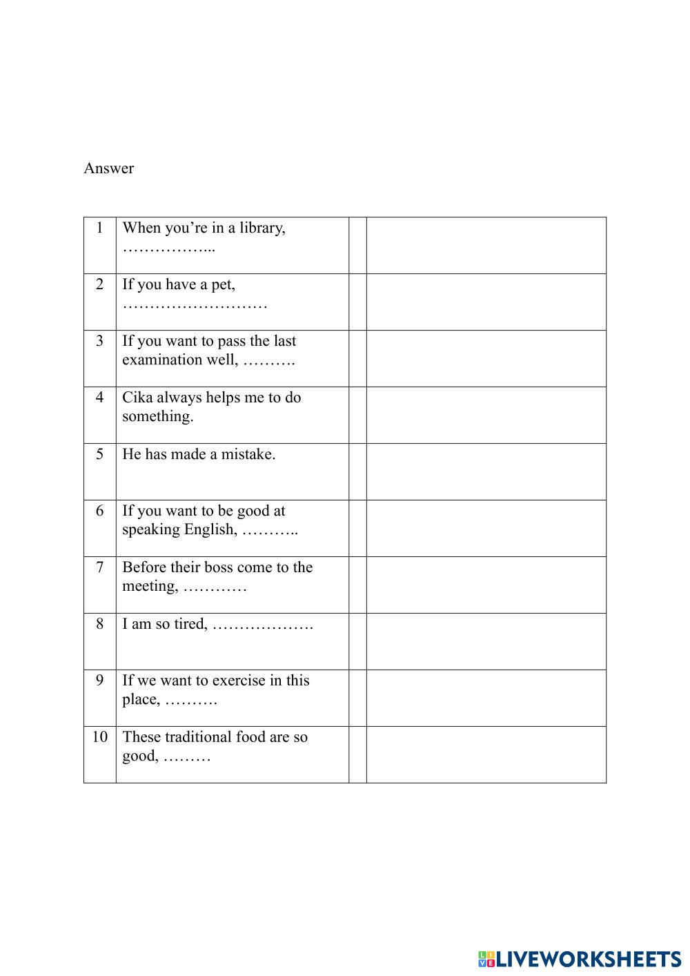 Reading Section - Expressing Obligation | Live Worksheets