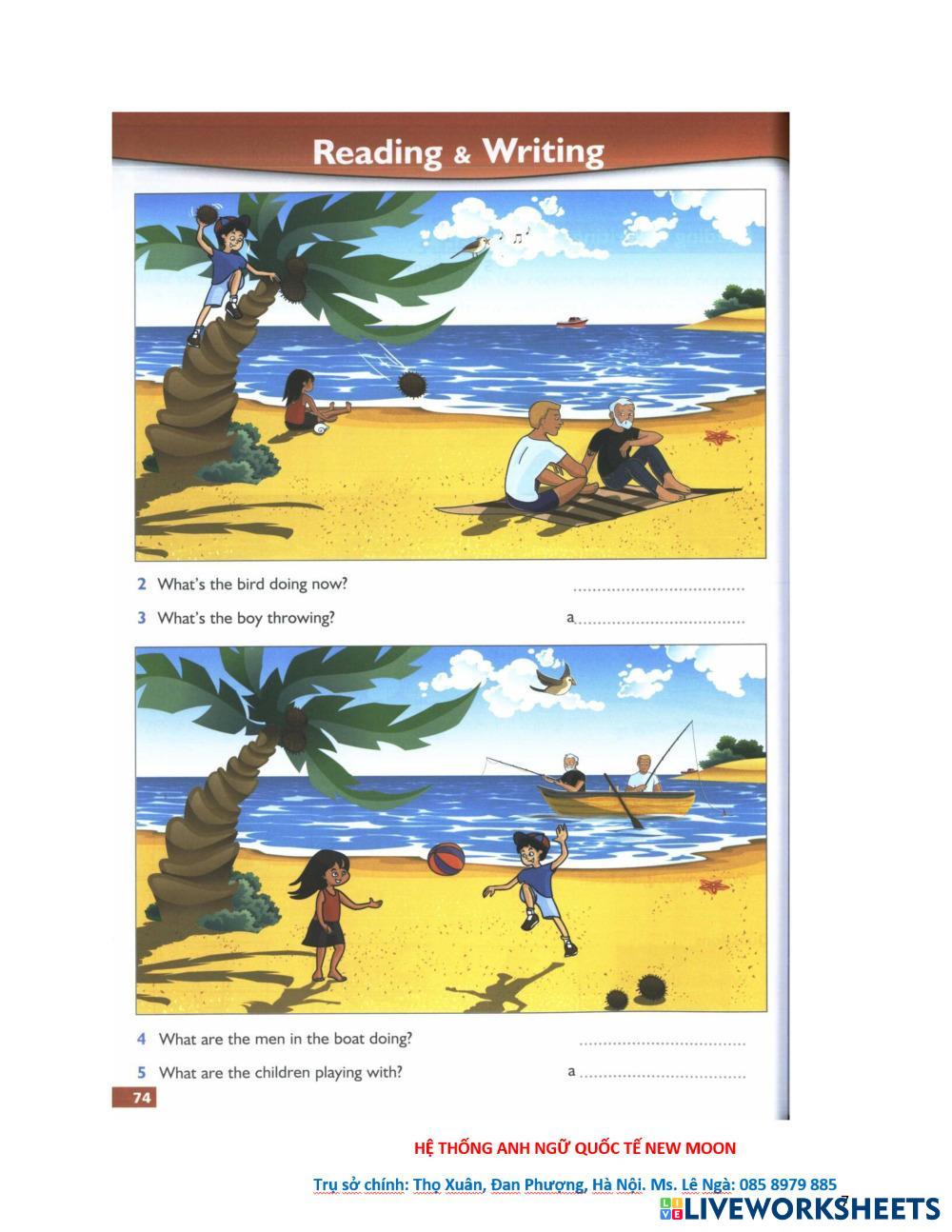 Succeed in starters Test 4 Reading and Wirting 7271968