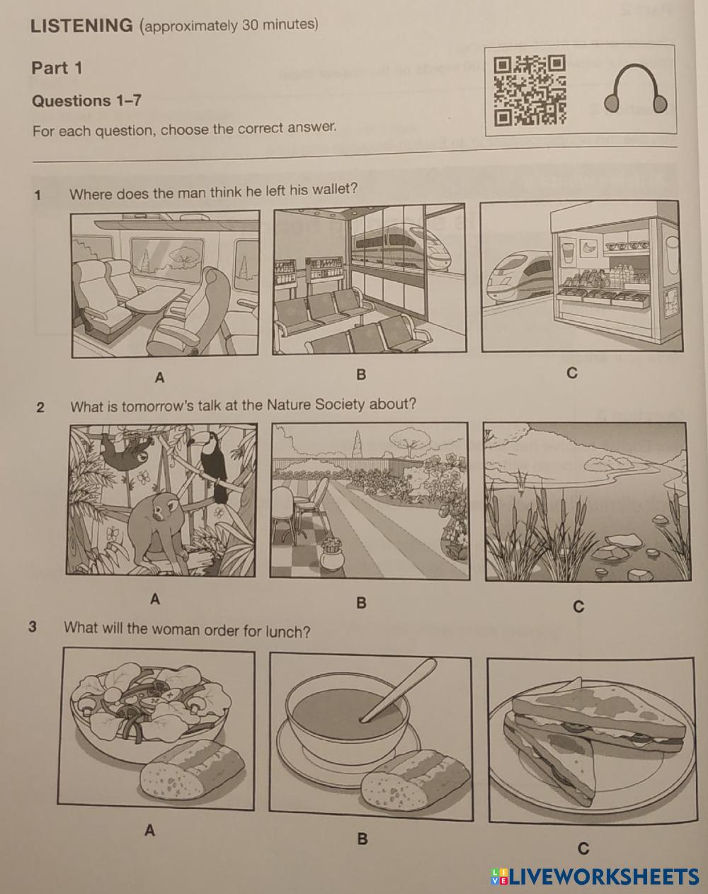 B1 Preliminary … | Free Interactive Worksheets | 7272304