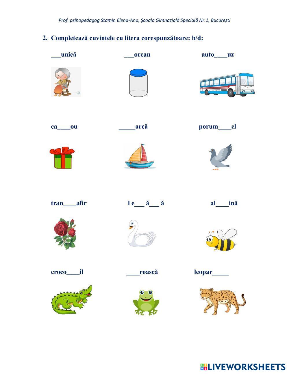 Exerciții pentr… | Free Interactive Worksheets | 7272523